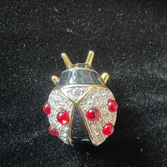 Jewelry | Vintage Joan Rivers Swarovski Crystal Ladybug Brooch | Poshmark